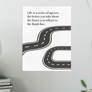 Racing Quote Wall Art, Printable, Digital Download, Racing, Apex - Etsy