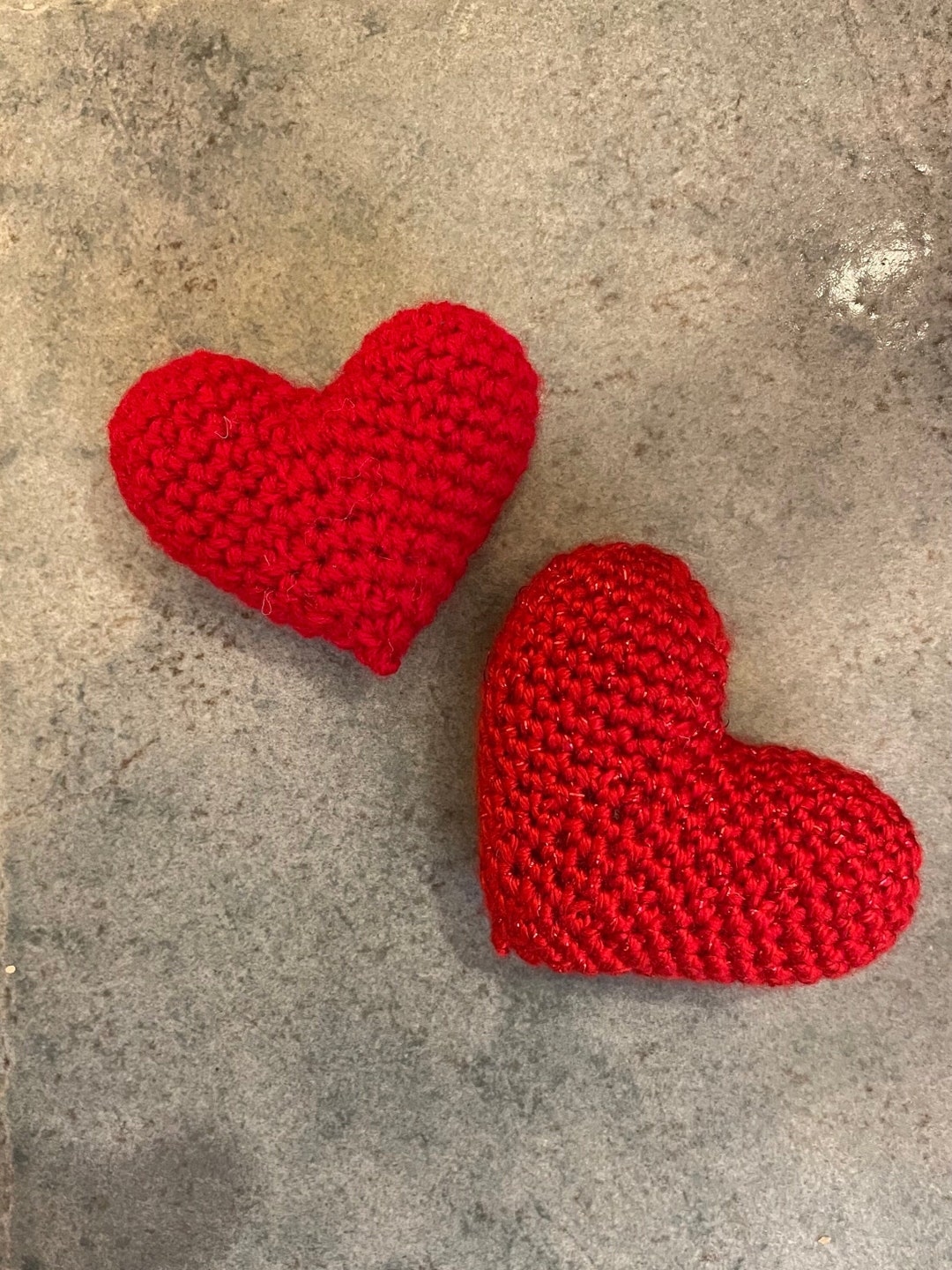 Handmade Crochet Stuffed Heart - Etsy