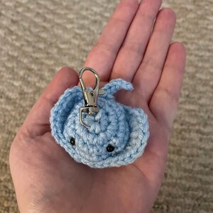 Mini Handmade Crochet Stingray Keychain - Etsy