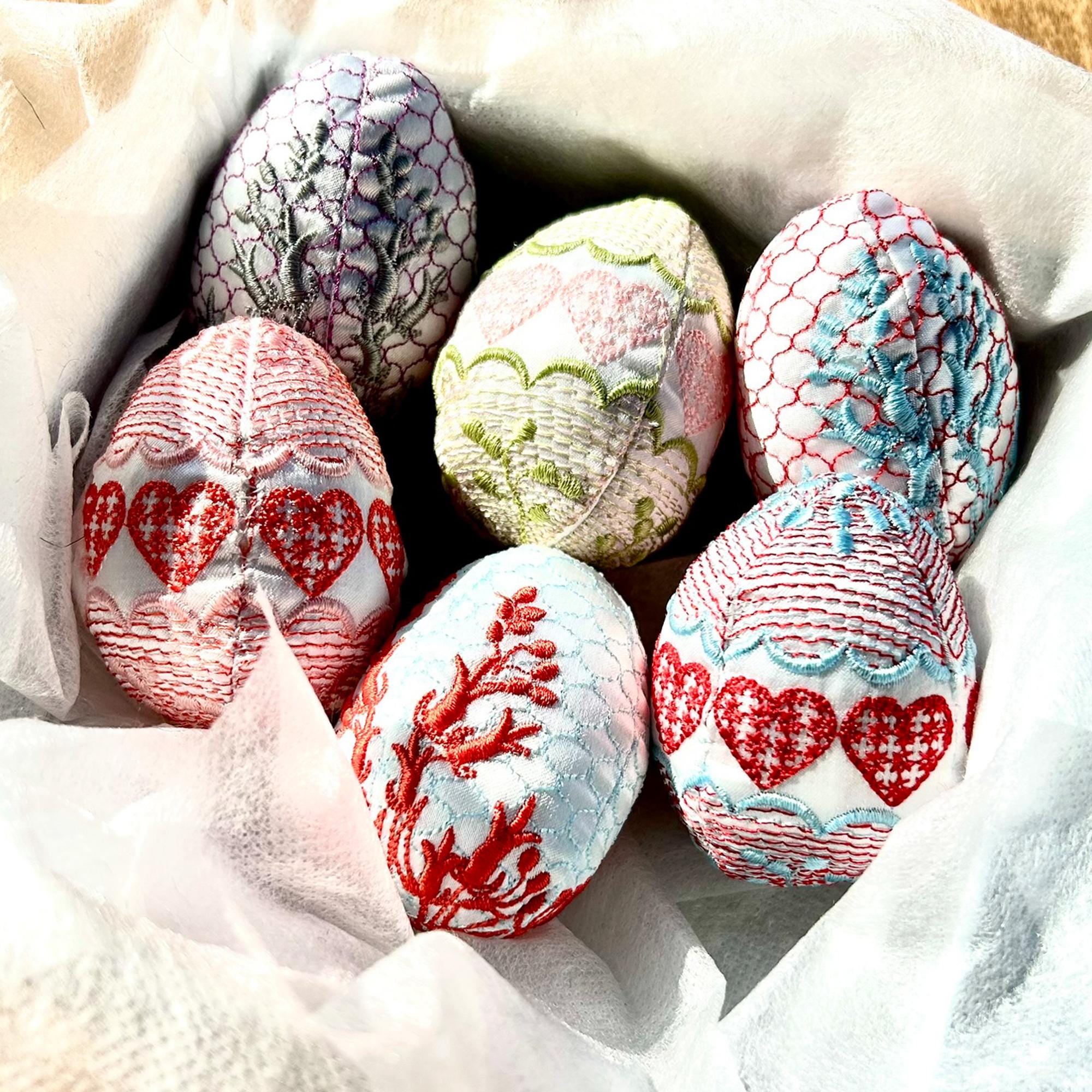 Embroidered Easter Eggs Machine Embroidery Designs (DST/EXP/PES) - Etsy