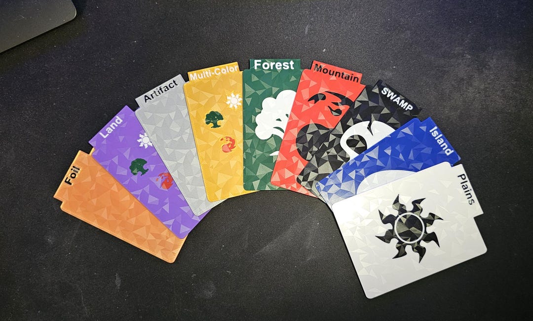 9 Pack MTG Themed Dividers - Etsy