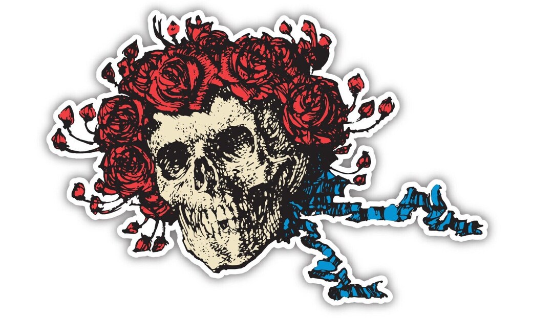 Grate Dead Rose Left 3M Sticker Decal Music Rock Band Decal - Etsy