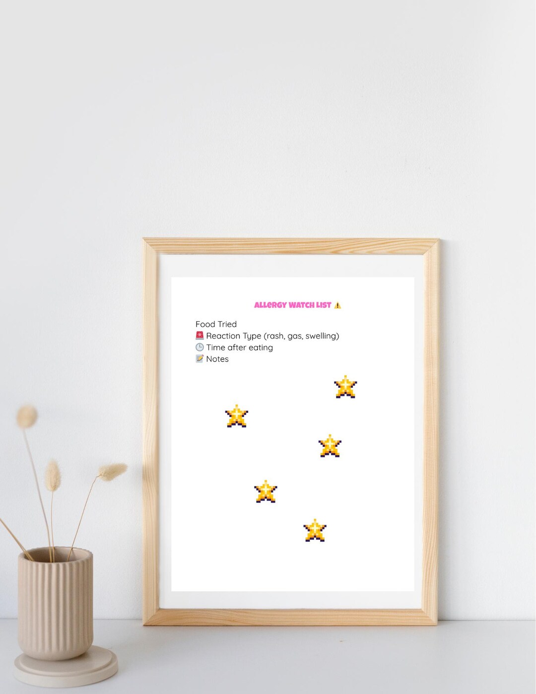 Baby’s First Bites Tracker | Y2k-inspired Solid Food Log | Printable ...