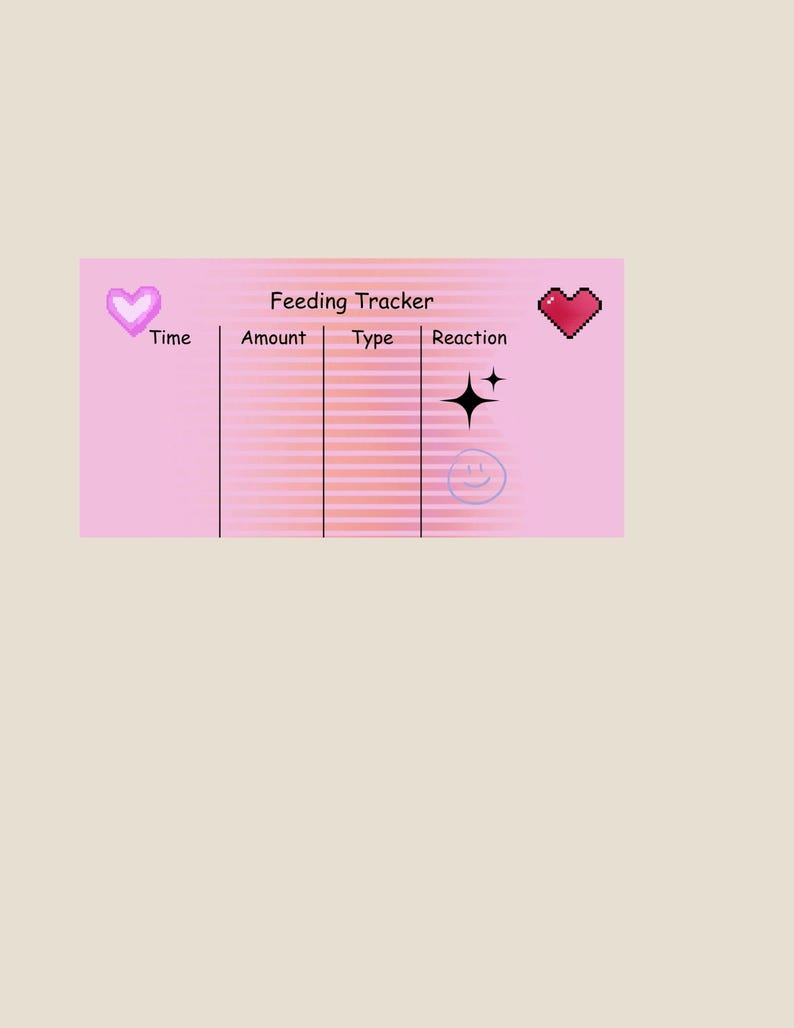 Y2K Baby Log Planner | Daily Baby Tracker | Retro-themed Newborn ...