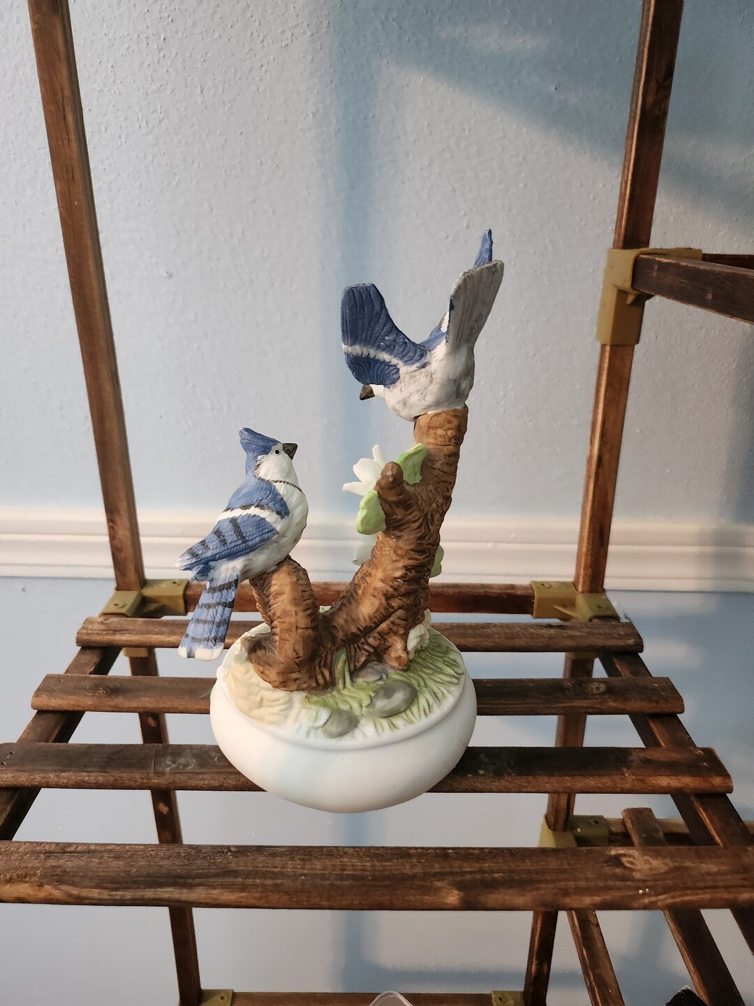 Blue Jay Music Box Figurine - Etsy