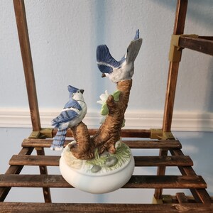 Blue Jay Music Box Figurine - Etsy