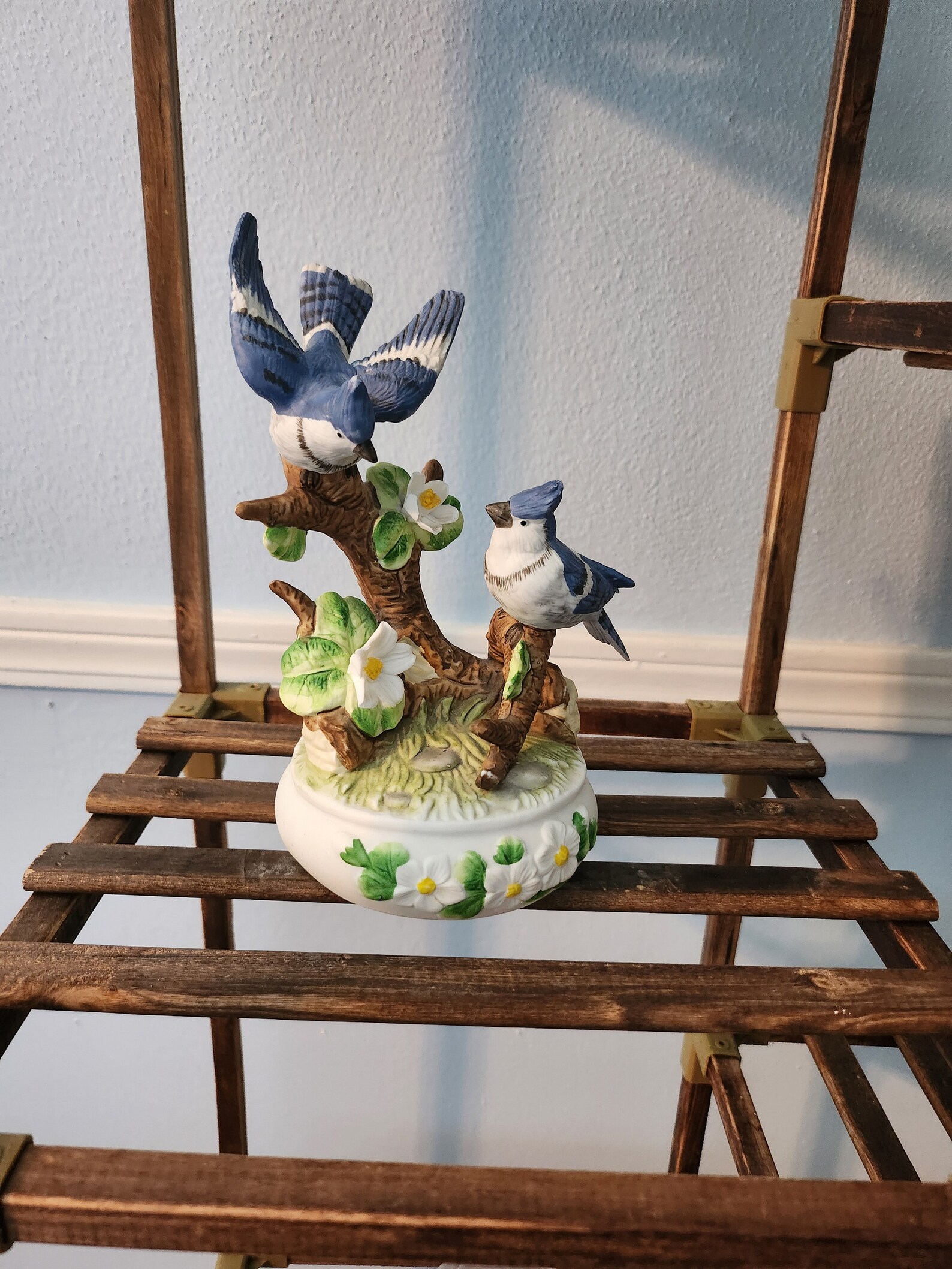 Blue Jay Music Box Figurine - Etsy