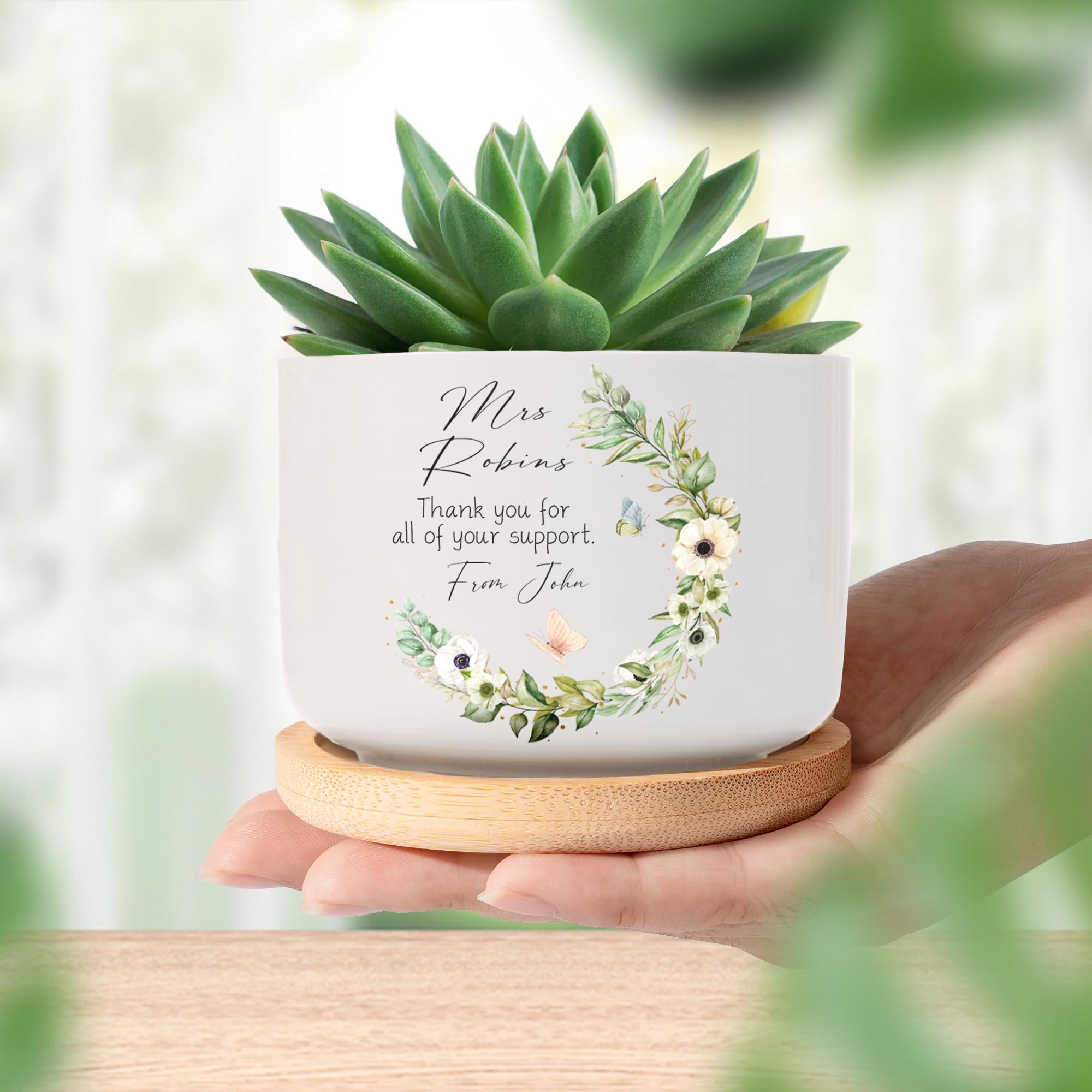 Personalized Thank You Plant Pot for Teacher, Custom Teacher ...
