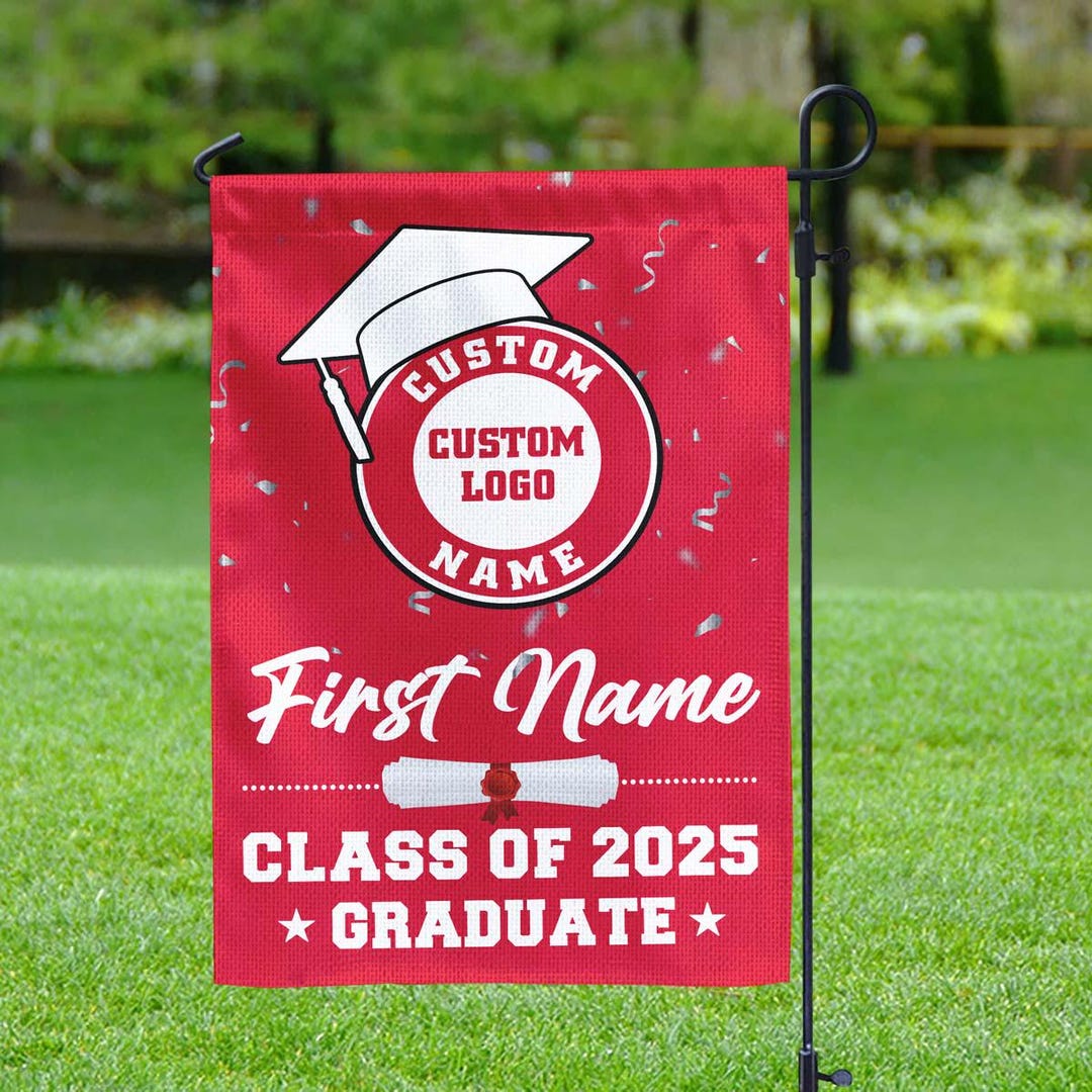 Personalized Graduation Flag, Custom Graduation Flag, College Grad Flag ...