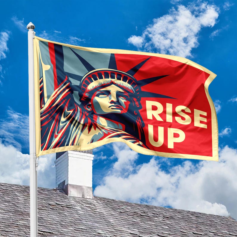 Protest House Flag, Anti Trump House Flag, Resistance Nope to Fascism ...