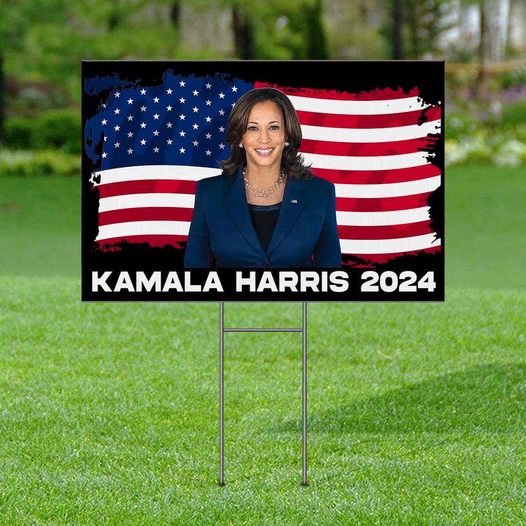 Kamala Harris 2024 President Yard Sign, 2024 Campaign Election Yard ...