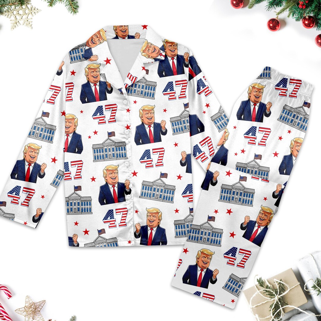 Donald Trump Unisex Pajama, Patriotic Pajamas, Dancing Trump Pajamas ...