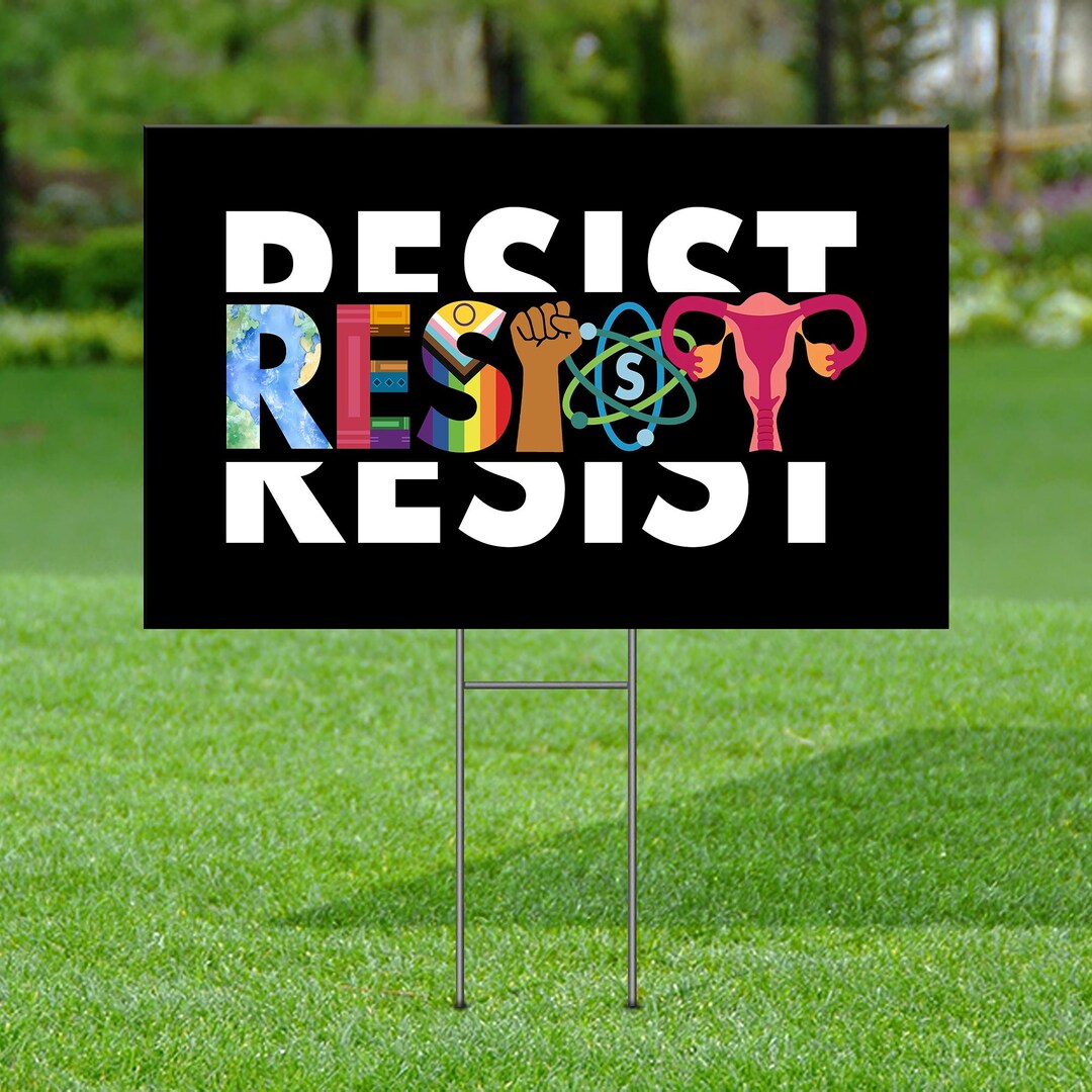 Not My President Yard Sign, Anti Trump Yard Sign, Sign Gift for ...