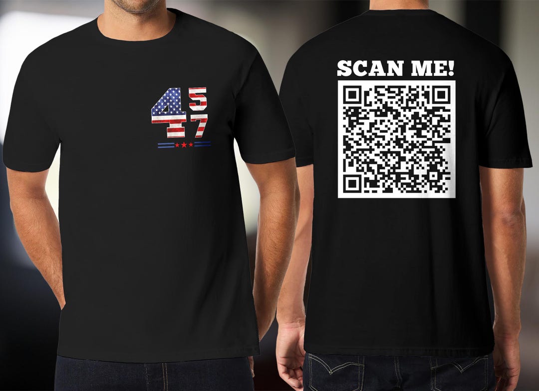 Trump Dancing QR Code Unisex Shirt, Funny President Trump Dance Shirt ...