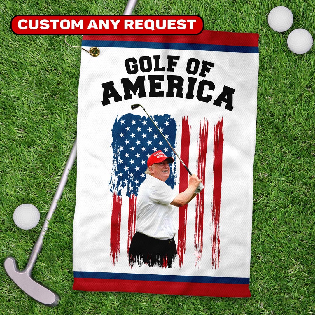 Trump Golf Towels Gift, Patriotic Golfing Gift, Father's Day Golf Gift ...