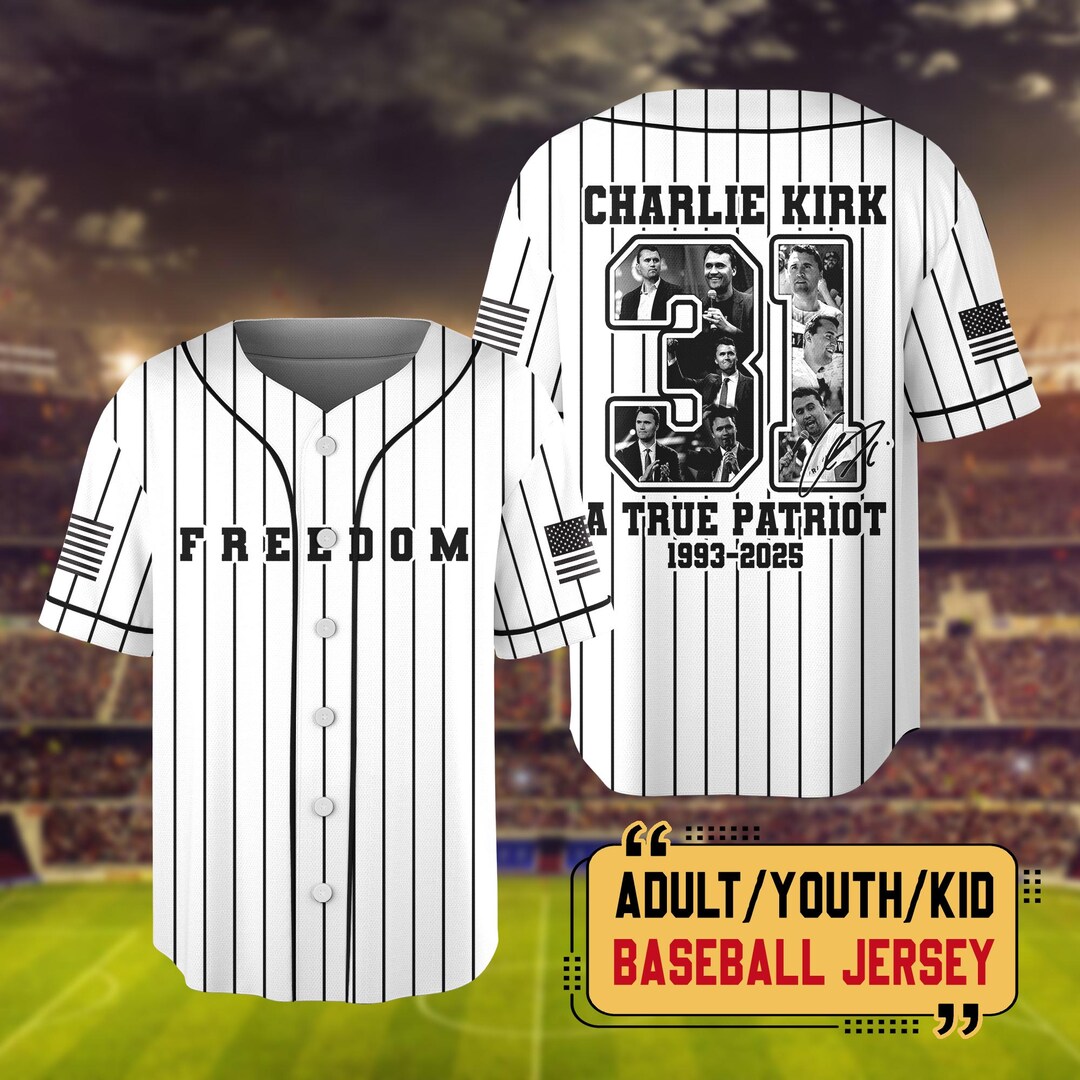 Freedom Charlie Kirk Baseball Jersey, Hoodie, Rest in Peace Charlie ...