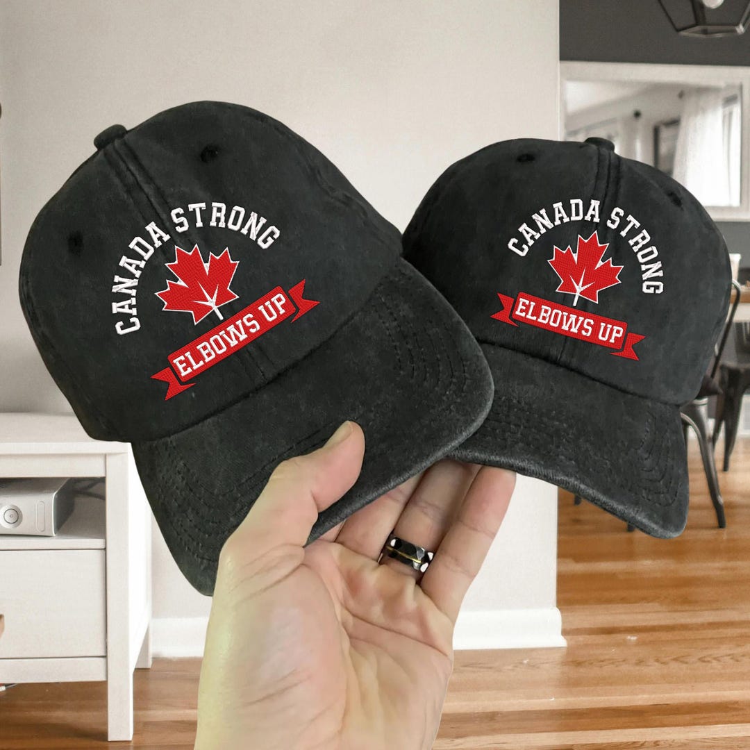 Canada Strong Elbows up Embroidered Hat, Maple Leaf Canada Hat, Proud ...