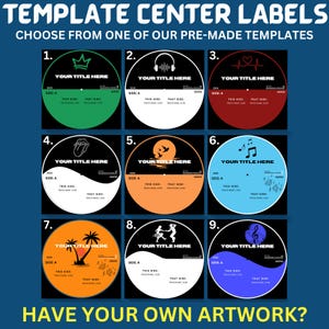 Custom Center Labels for Vinyl Records - Etsy