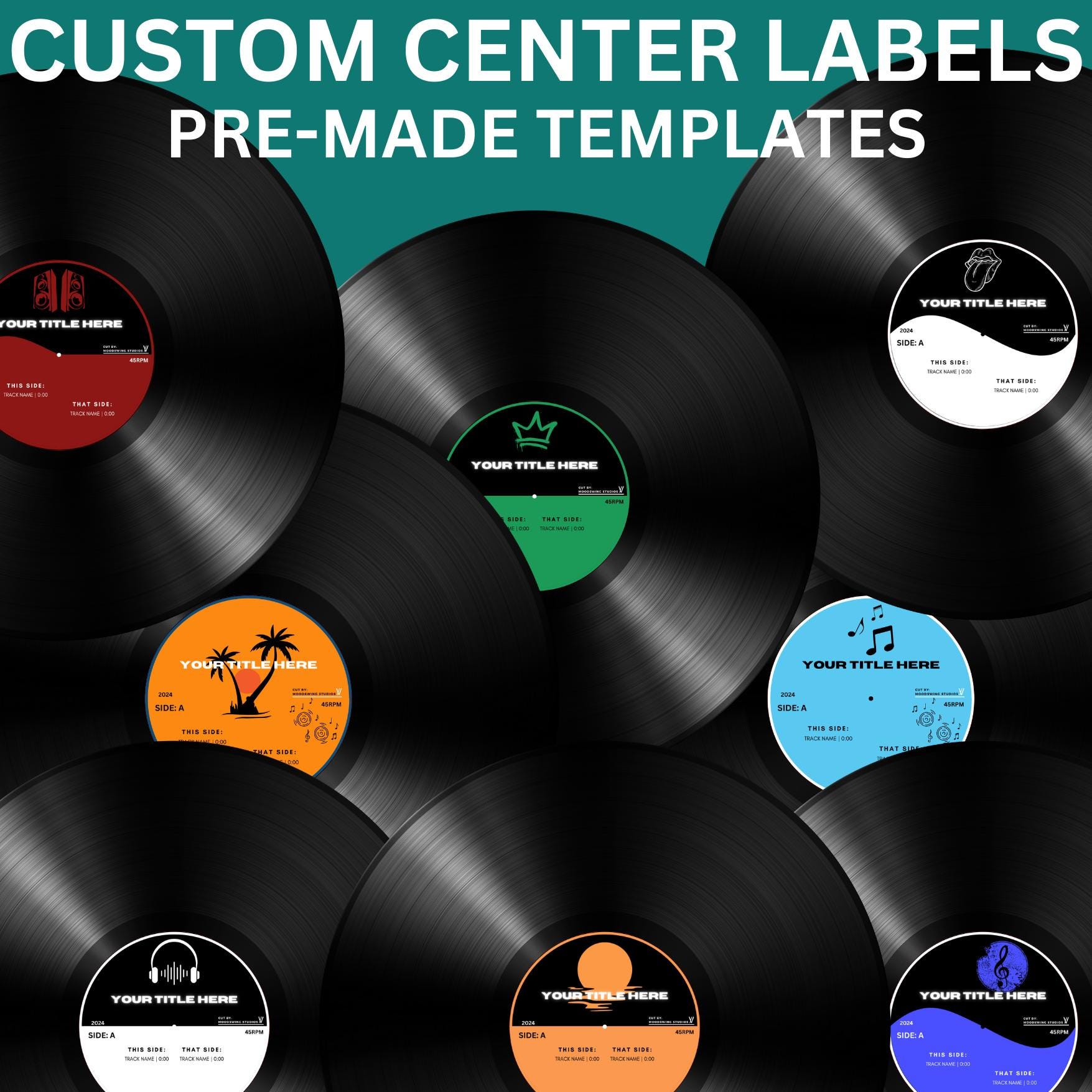 Custom Center Labels for Vinyl Records - Etsy