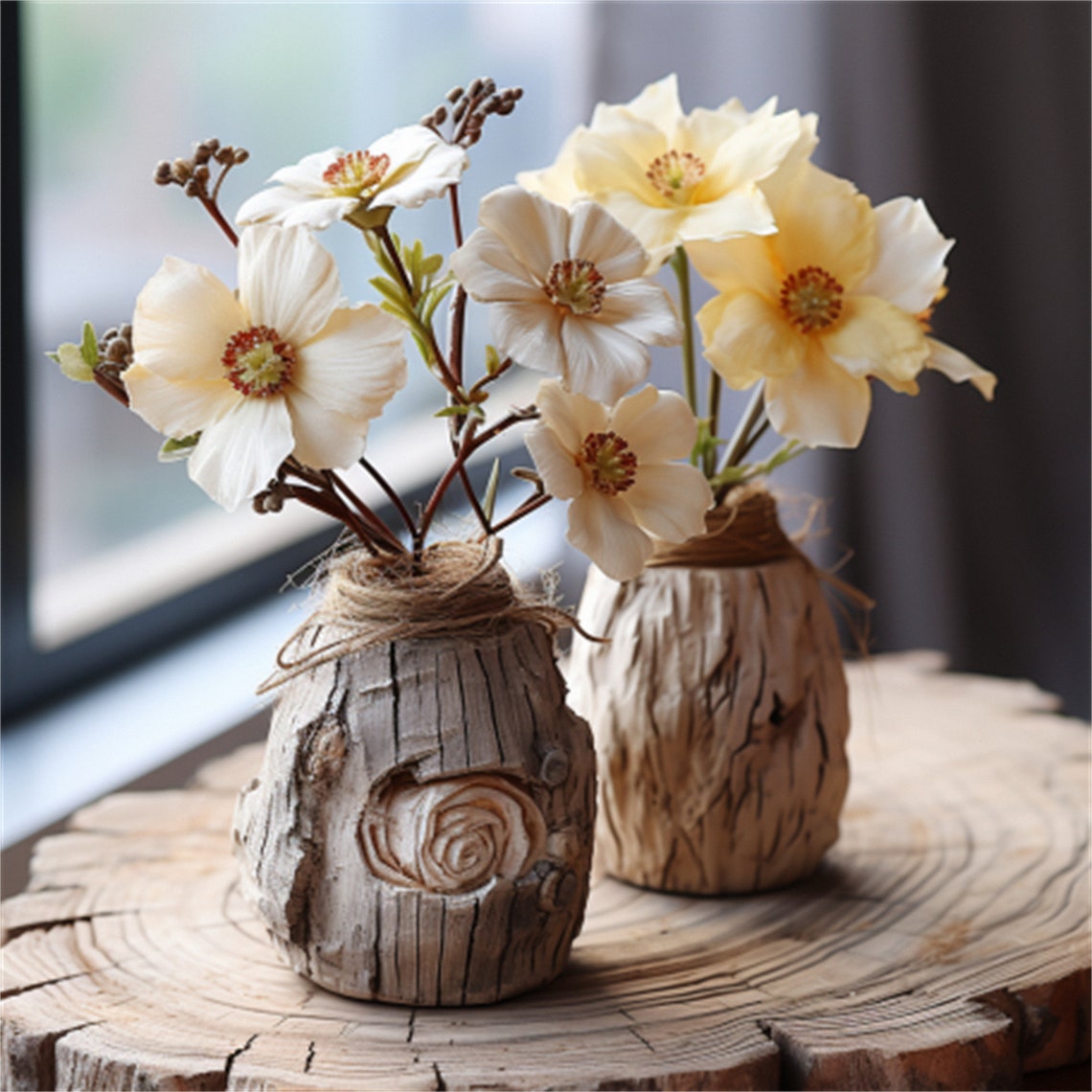 Handmade Flower Pots Customised Planters Creative Production Wooden ...