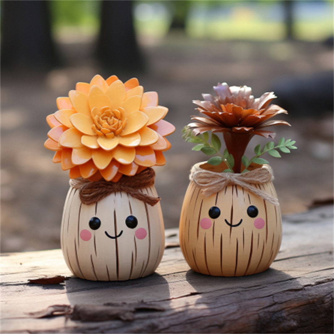 Handmade Flower Pots Customised Planters Creative Production Wooden ...