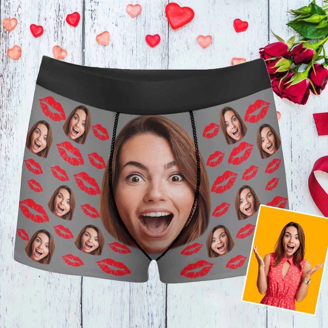 Custom Men's Boxers With Face, Custom Photo Boxers Briefs, Personalize ...