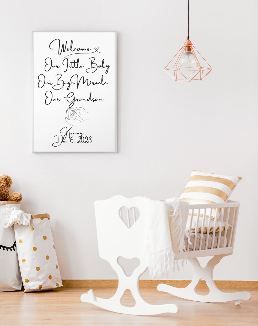 Baby Welcome to A Grandson, Welcome Our Little Baby Our Big Miracle ...