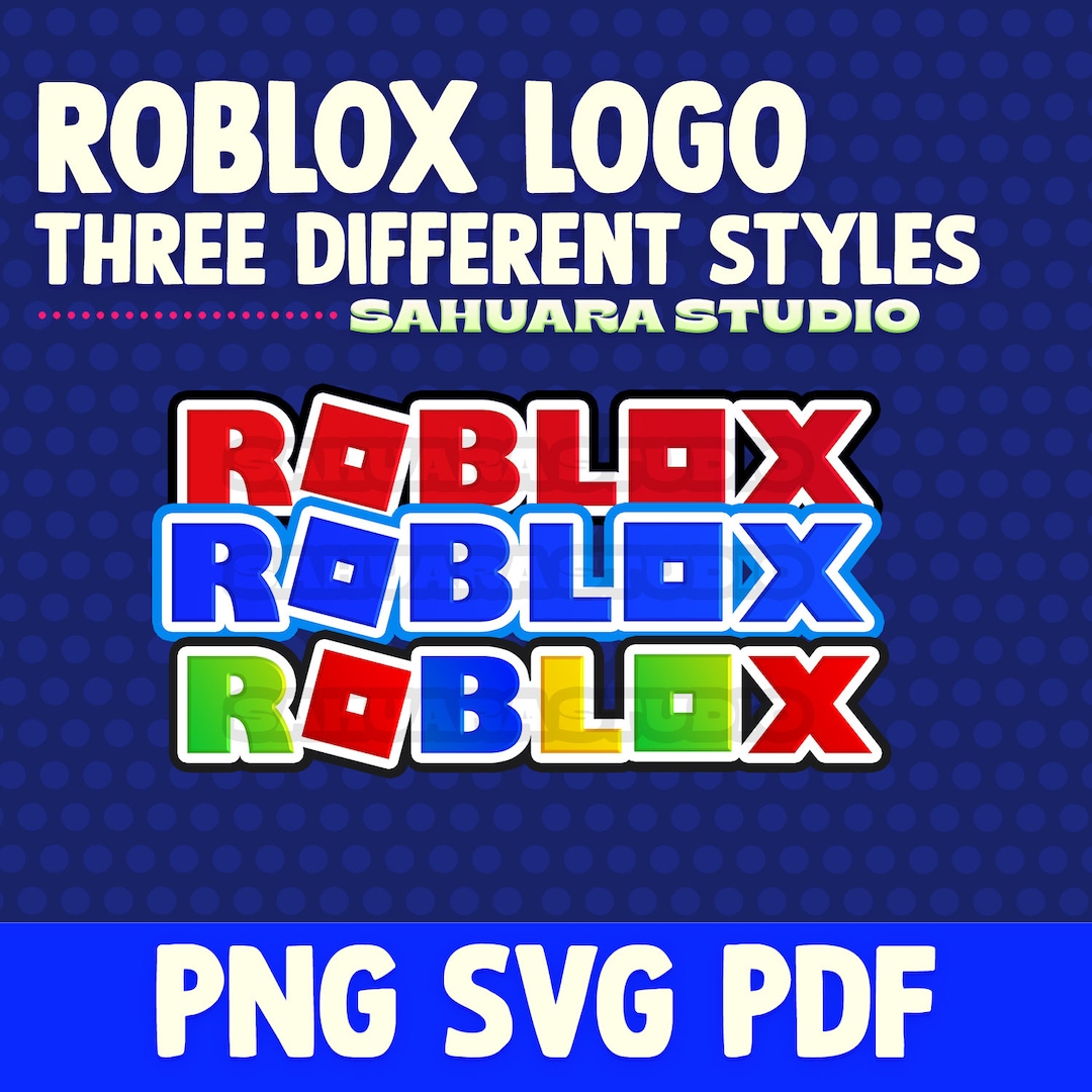 Instant Download • Roblox Logo for Birthday Colorful and Blue Party - Etsy
