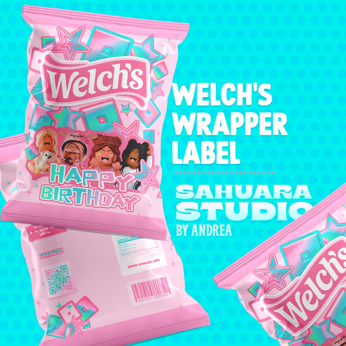 Instant Download • Roblox Welch's Fruit Snack Label Design Roblox ...