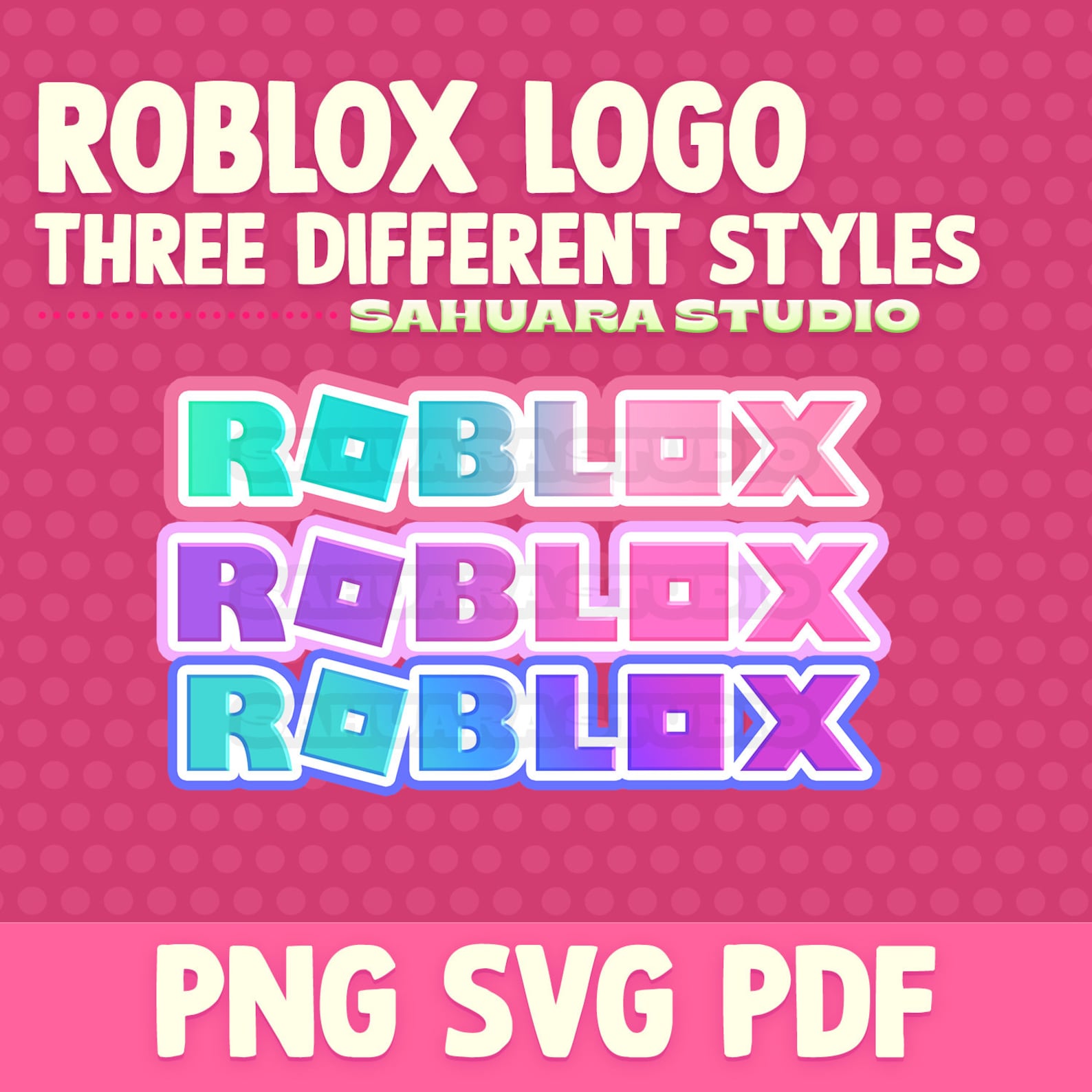 Instant Download • Roblox Logo for Birthday Holographic Party - Etsy