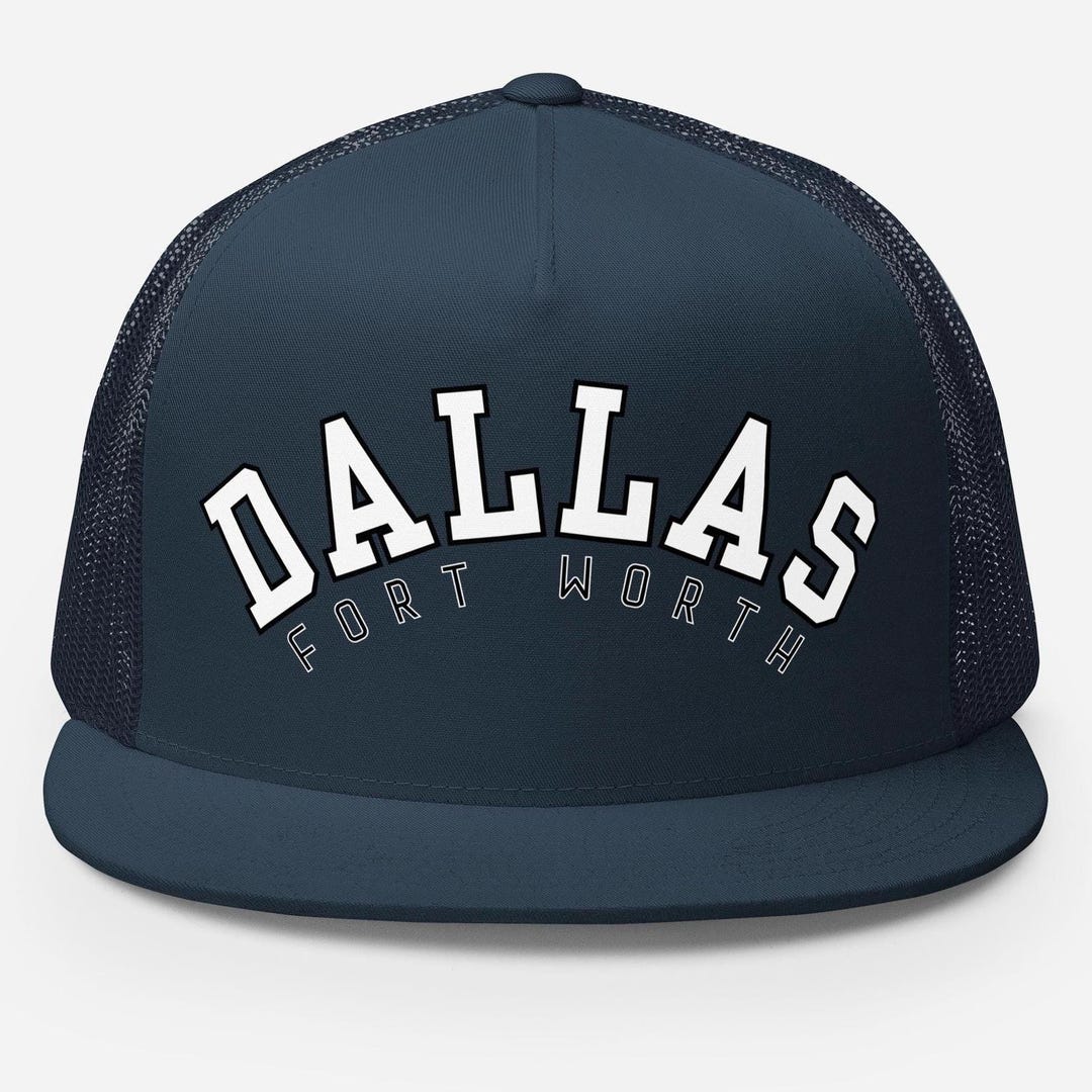 Custom City Trucker Hat, Dallas Fort Worth Hat, City of Dallas, Dallas ...