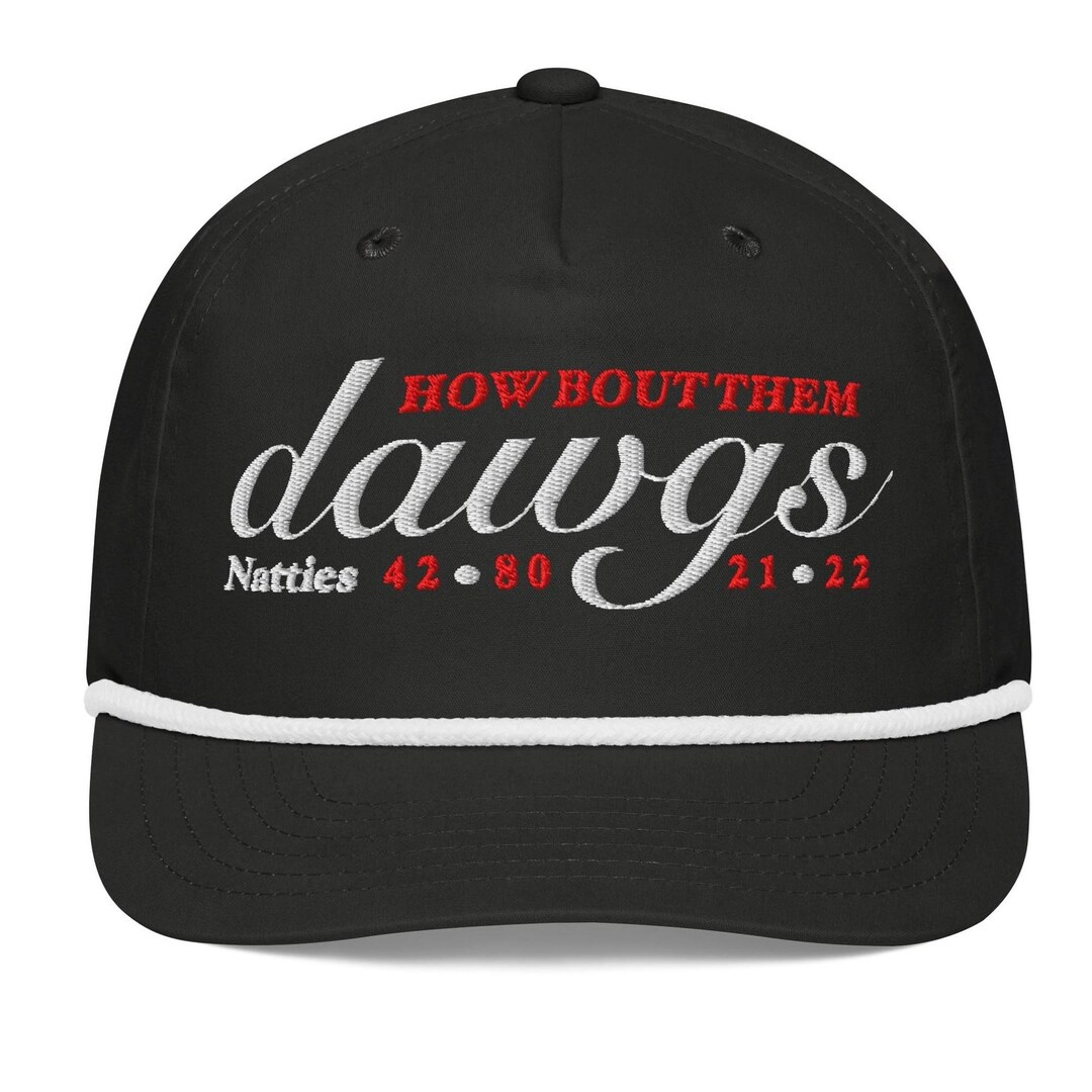Dawgs Natty Rope Hat How Bout Them Dawgs UGA Football Cap, Georgia ...