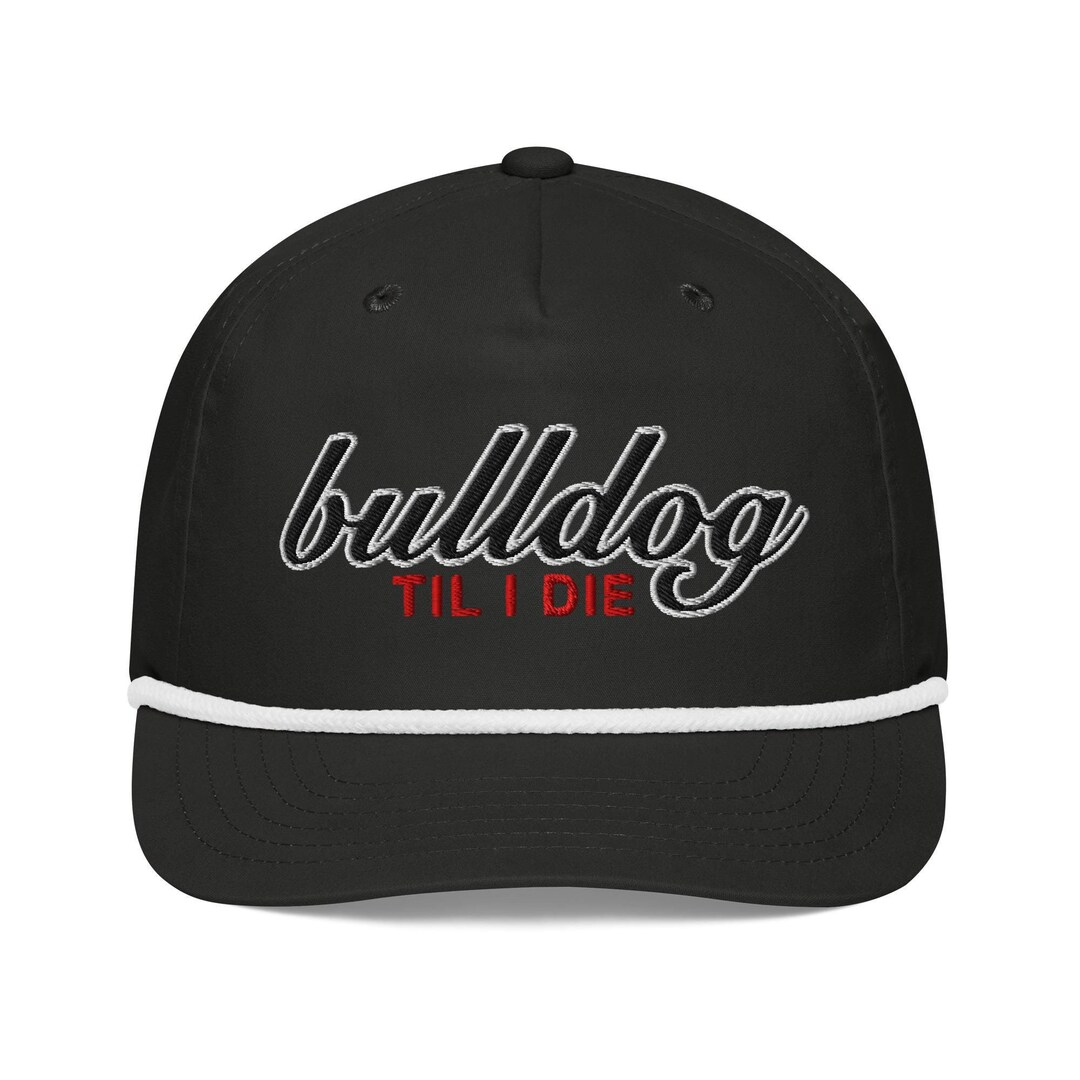 Bulldog Til I Die Rope Cap Classic City Traditional Hat Stylish Georgia ...