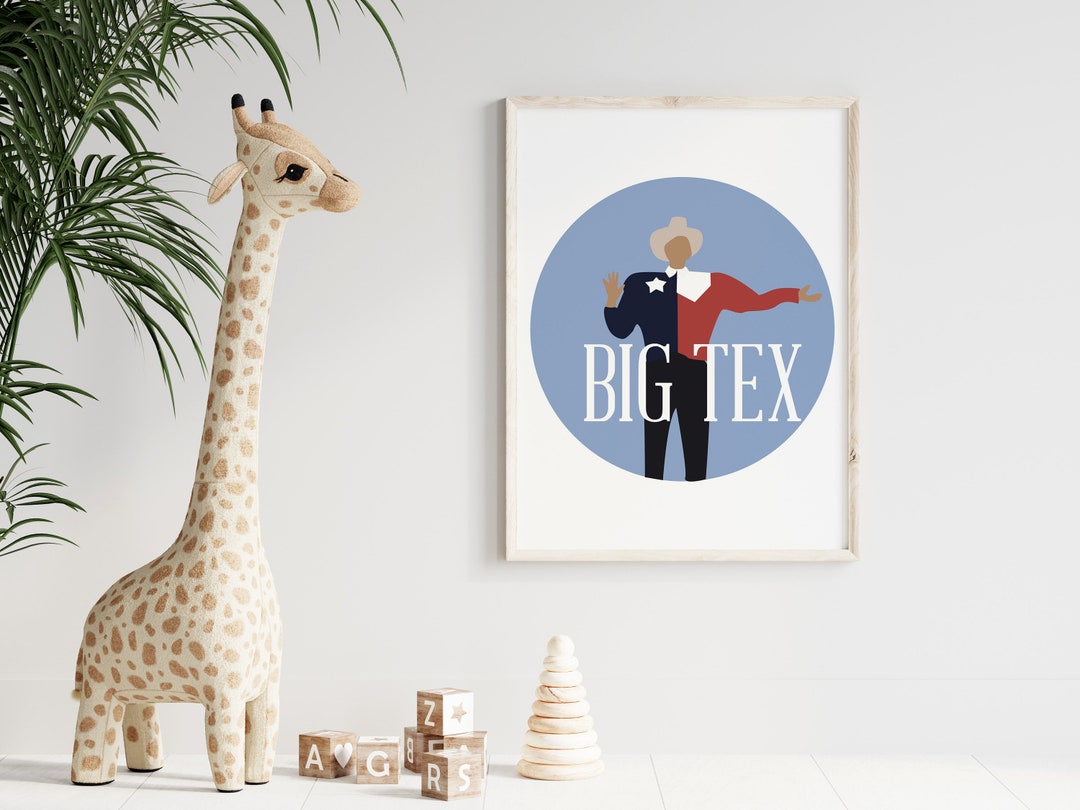 Big Tex Digital Art Print - Etsy