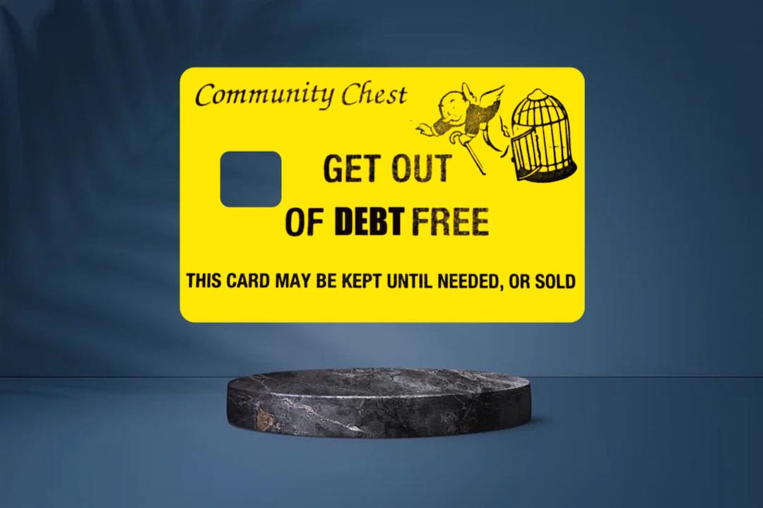 Get Out of Debt Free Credit Card Vinyl - Etsy
