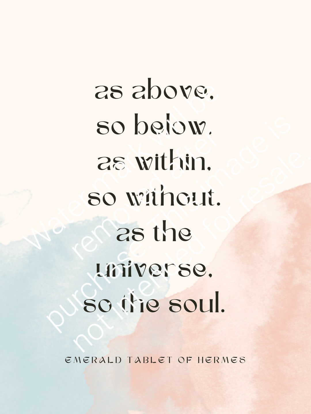 As Above so Below DIGITAL VERSION - Etsy