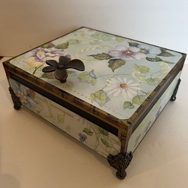 Decorated Cigar Box - Etsy