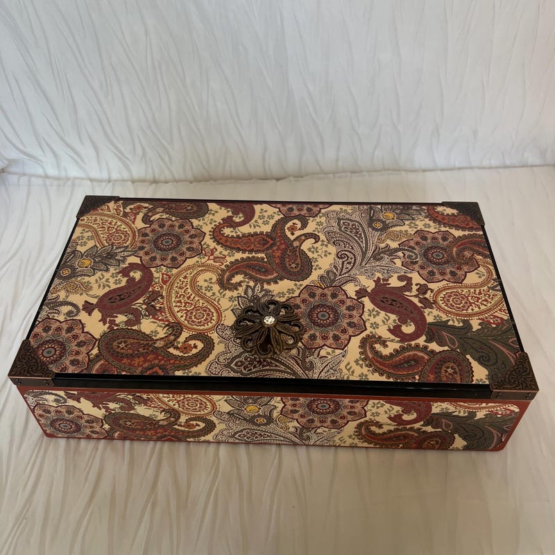 Decorated Cigar Box - Etsy