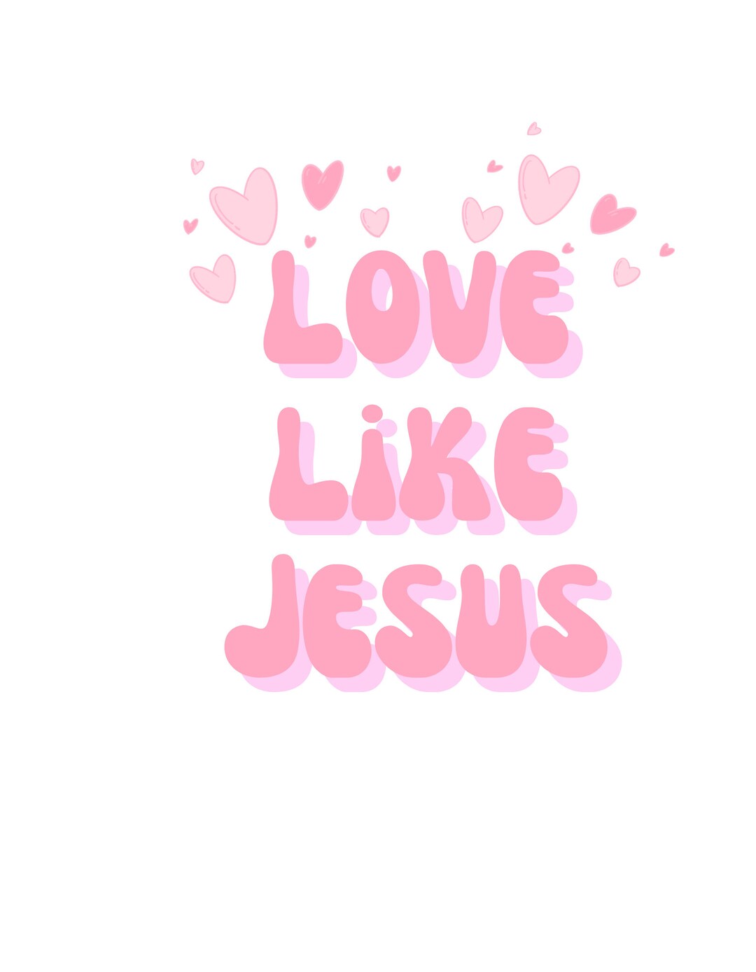 Love Like Jesus Valentines PNG DOWNLOAD - Etsy