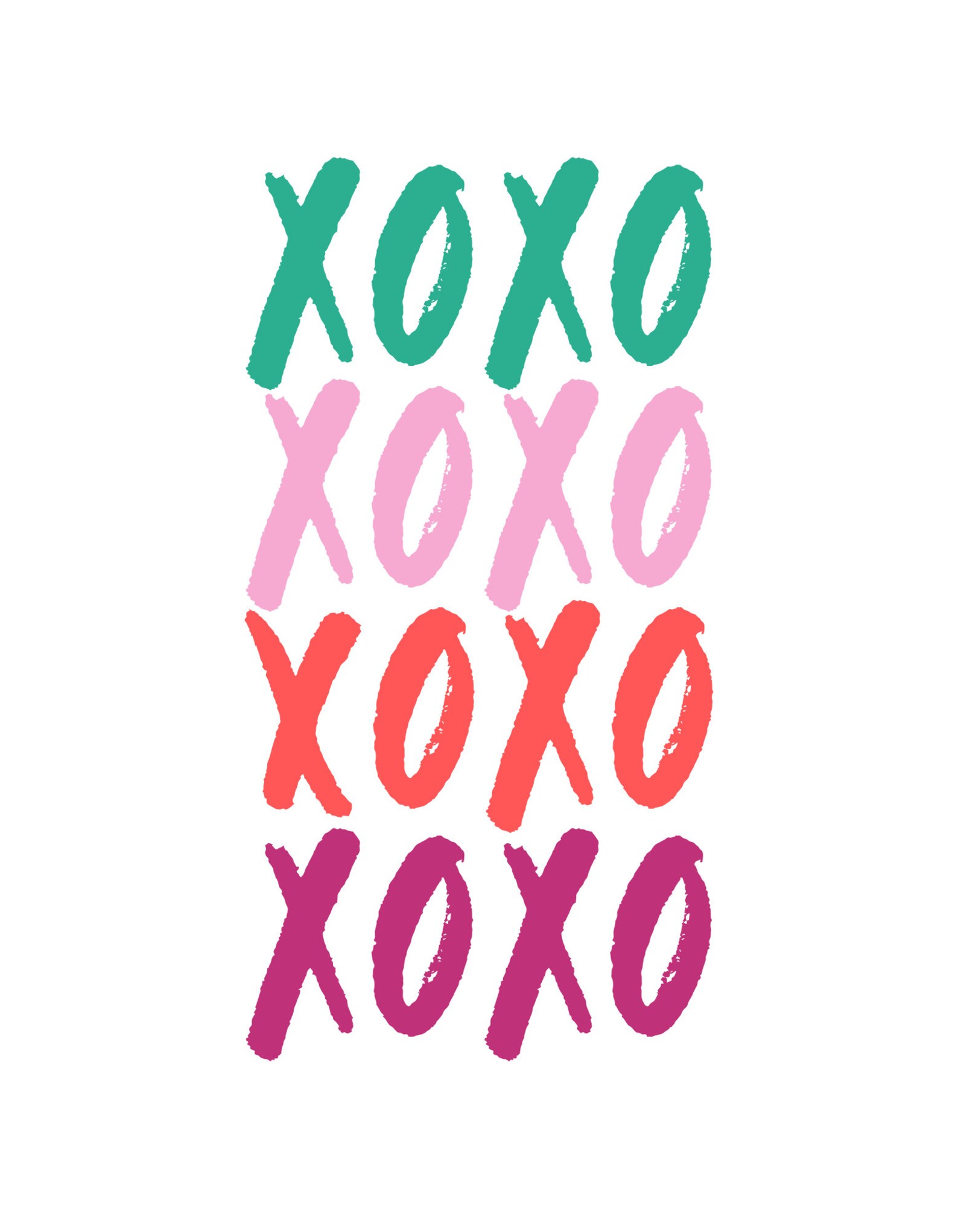 Valentines XOXO PNG DOWNLOAD - Etsy