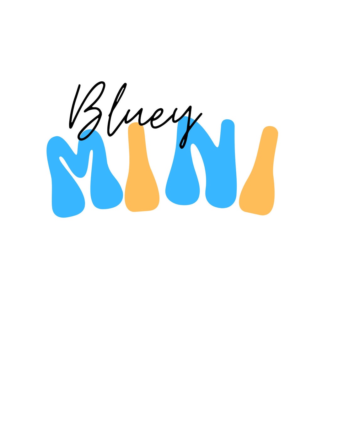 Bluey Mini PNG DOWNLOAD - Etsy