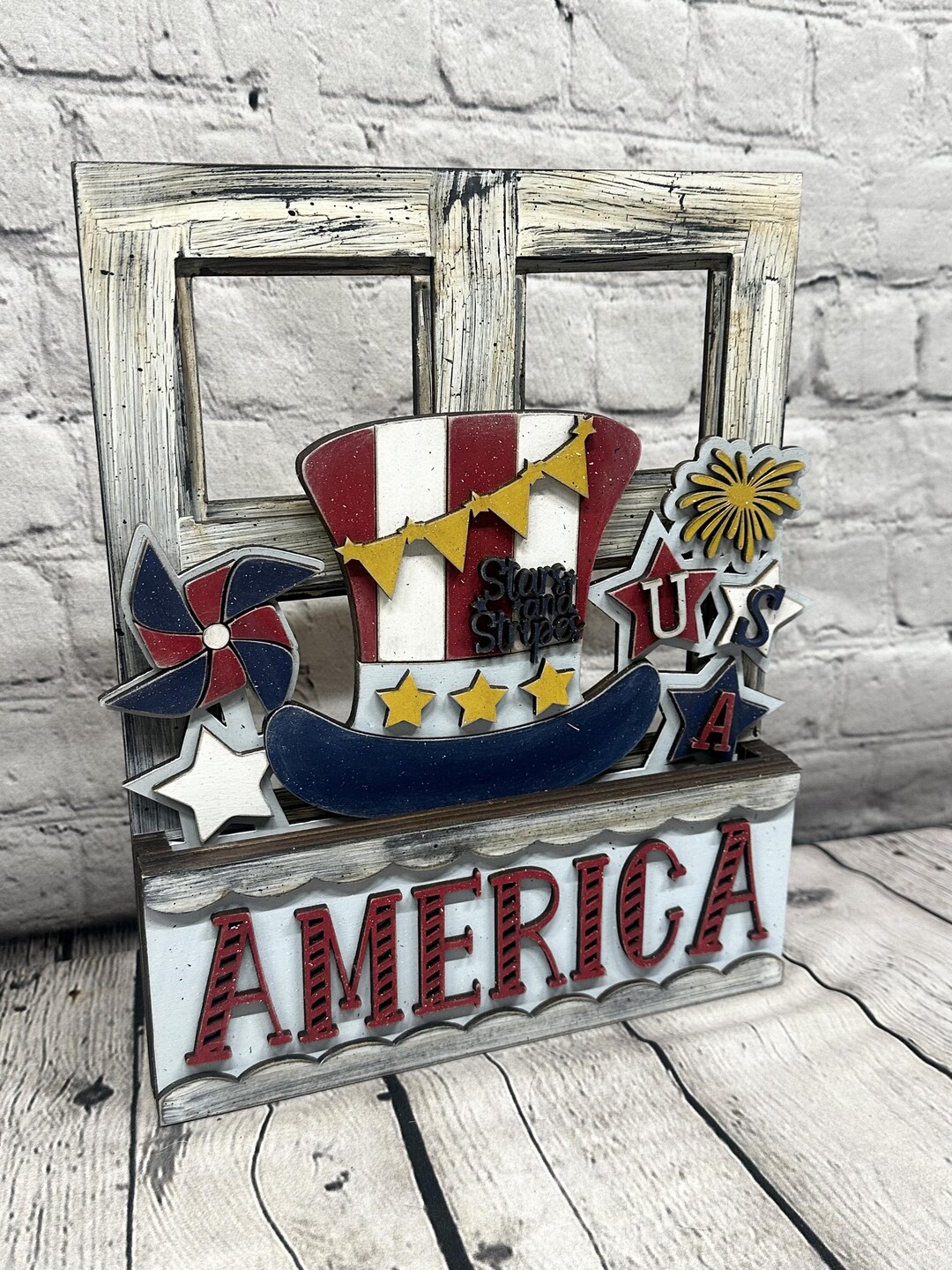 DIY America 4th of July Interchangeable Insert | Unfinished Wood Crafts ...