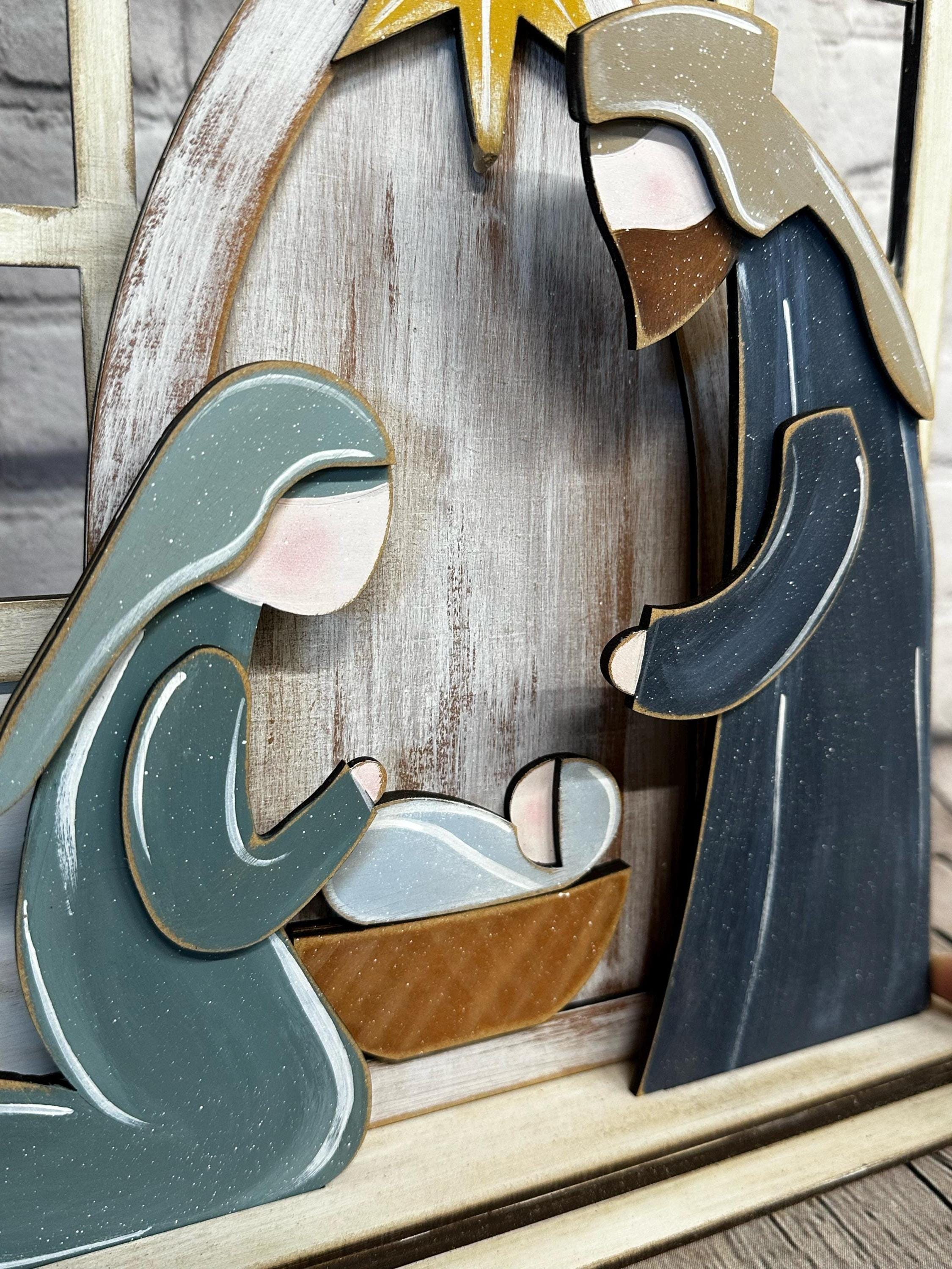 DIY Reindeer Insert | Unfinished Wood Arched Window Decor - Etsy