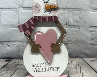 DIY Valentine's Day Snowman Shelf Sitter | DIY Wood Crafts | Wood ...