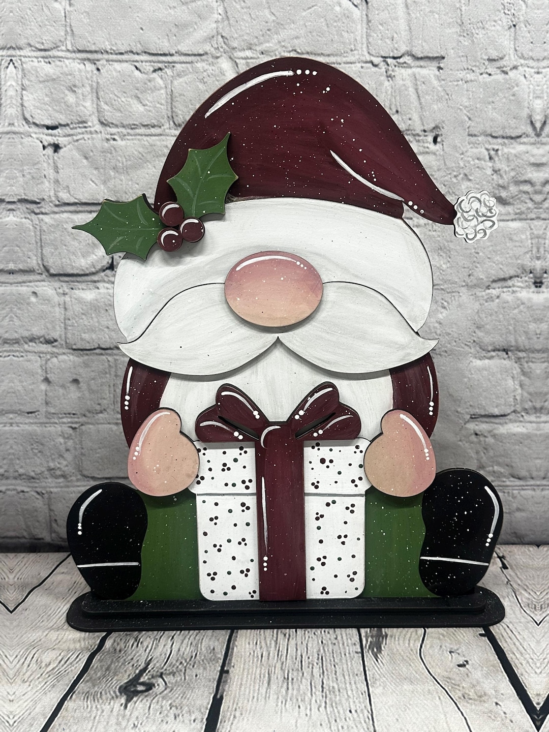 DIY Santa Gnome | Christmas Gnome | DIY Wood Crafts | Unfinished Wood ...