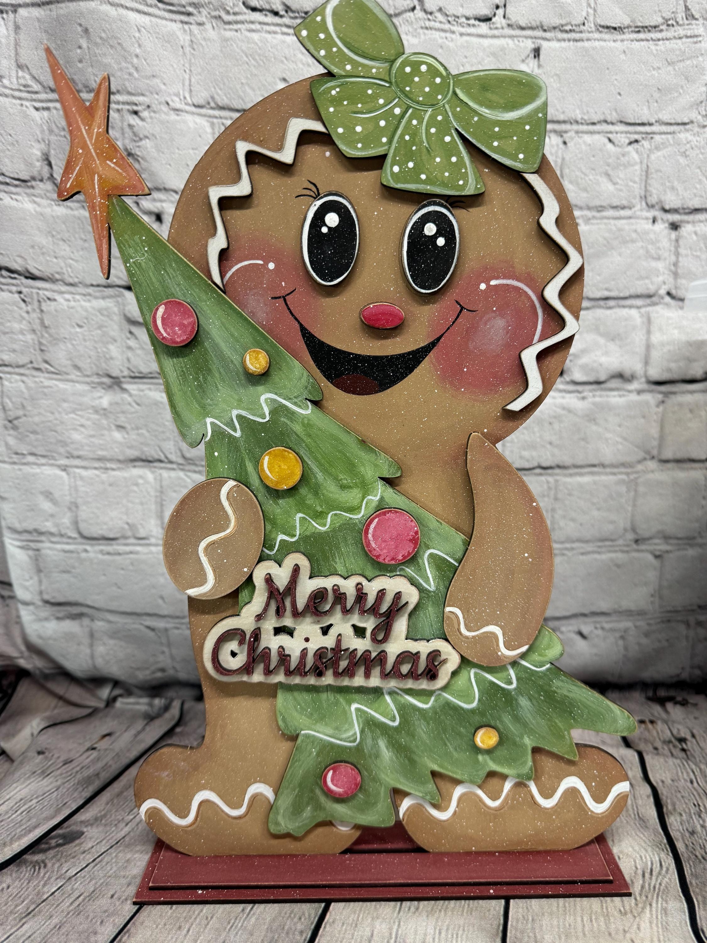 DIY Gingerbread Christmas Gingerbread DIY Wood Crafts Unfinished Wood ...