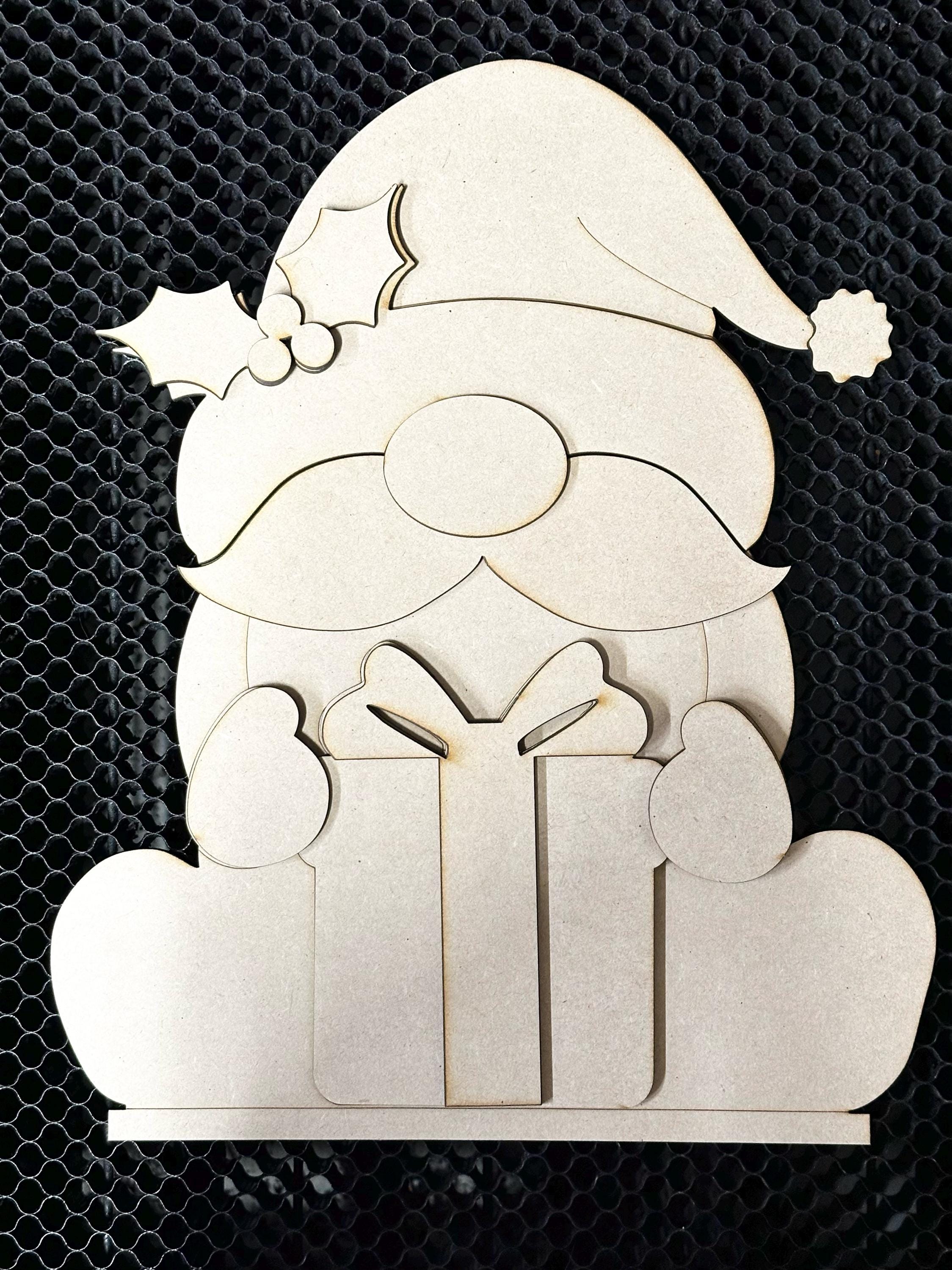 DIY Santa Gnome | Christmas Gnome | DIY Wood Crafts | Unfinished Wood ...