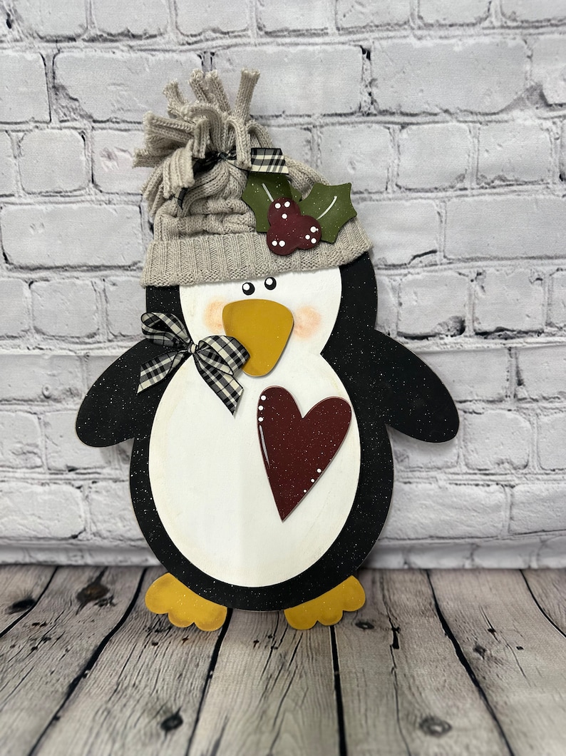 Penguin DIY Kit | Unfinished Wood Craft | Home Decor | Wall Decor ...