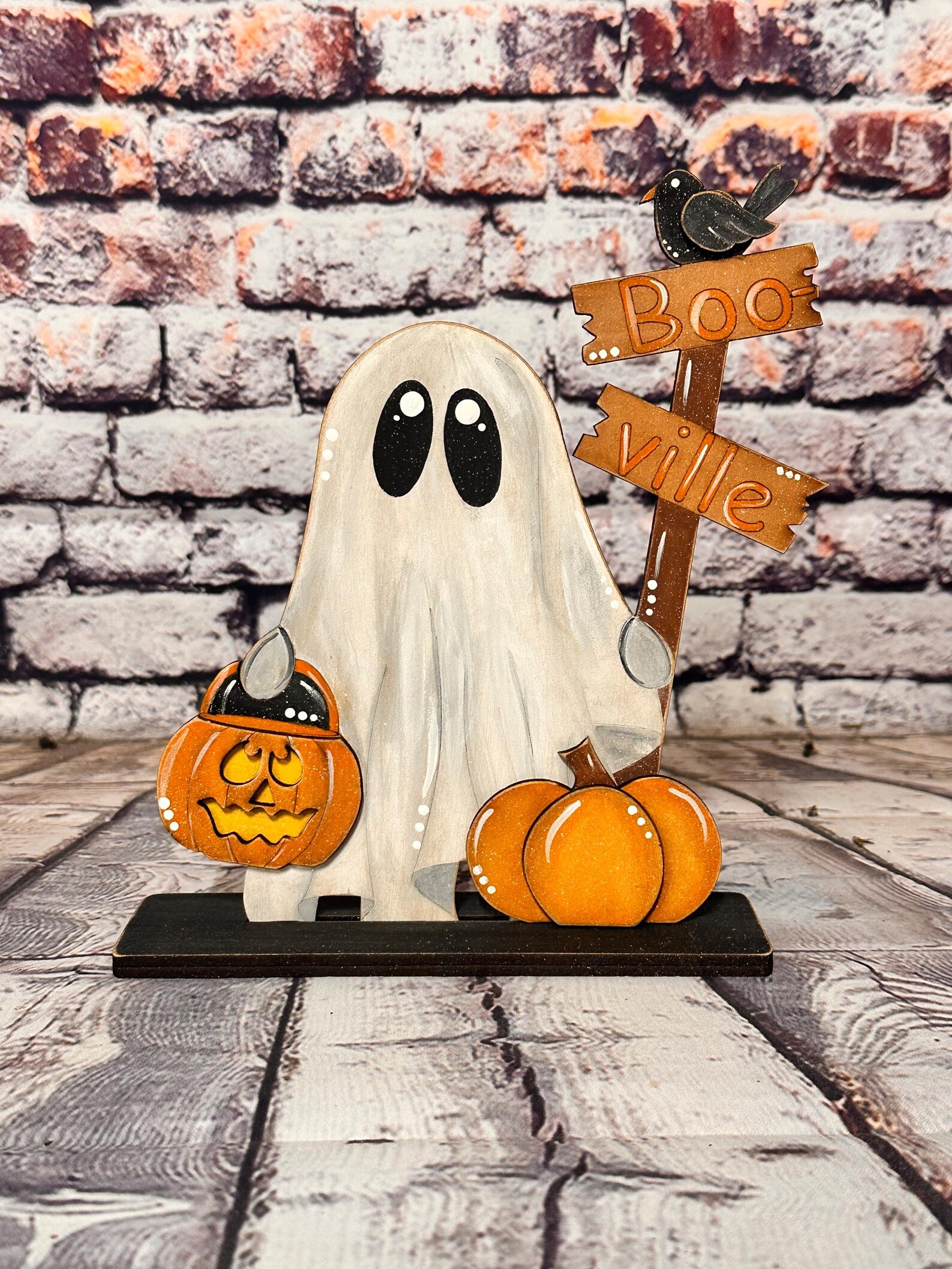 DIY Ghost Shelf Sitter | DIY Wood Crafts | Wood Blanks | Home Decor ...