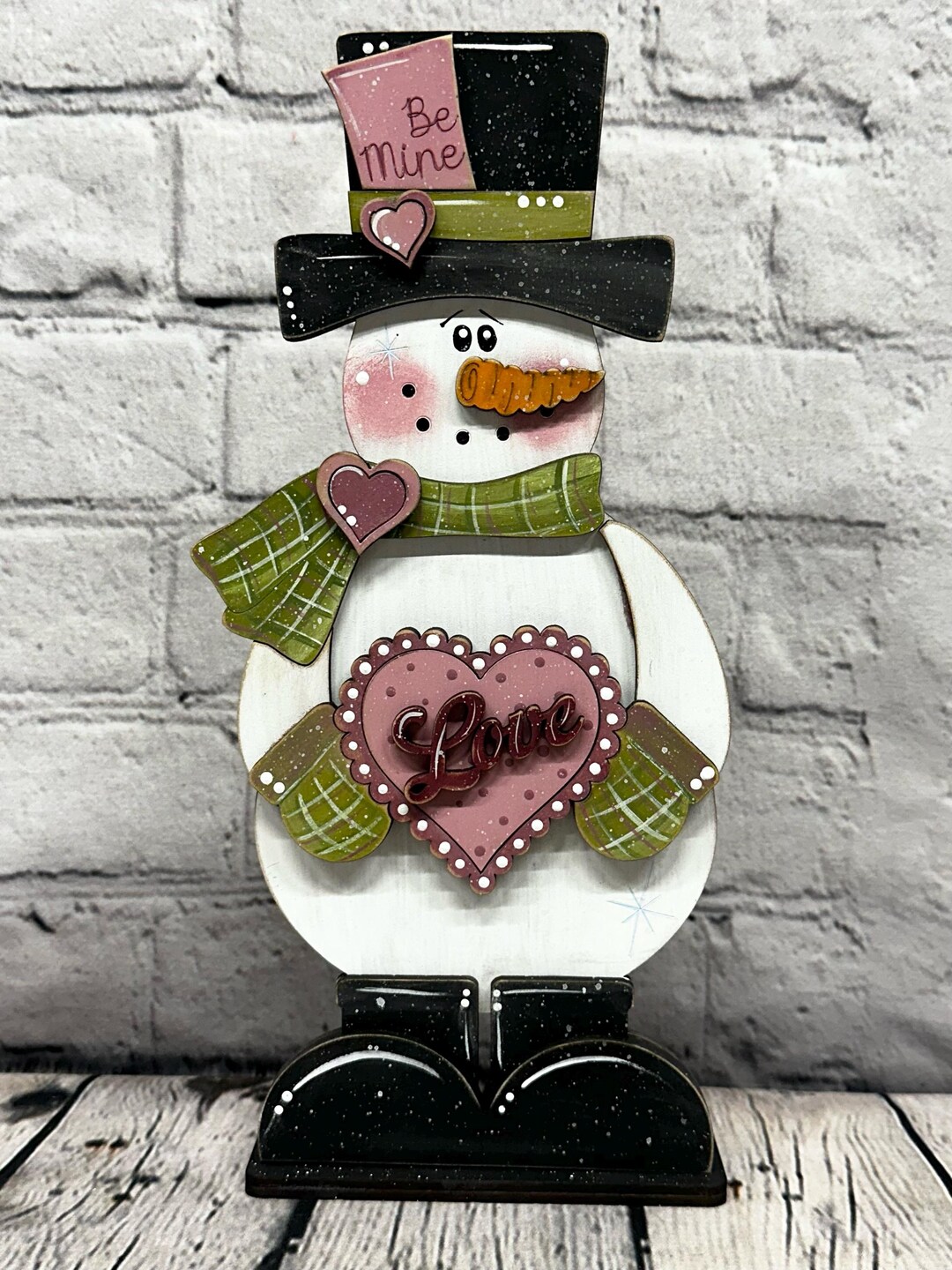 DIY Valentine's Day Snowman Shelf Sitter | DIY Wood Crafts | Wood ...